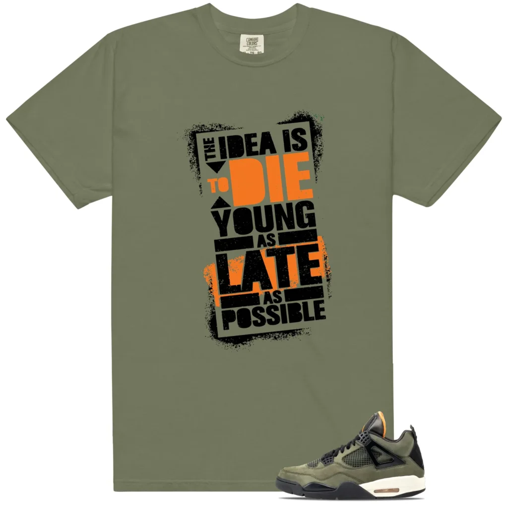 Deep Green 4s 2025 Die Young Matching Tees - LitGoat